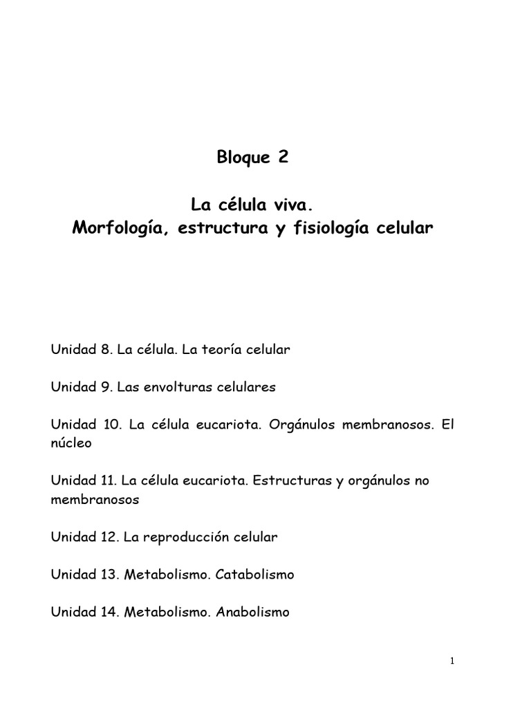 Estructura y Función de la Célula | PDF | Biología Celular) | Citoplasma