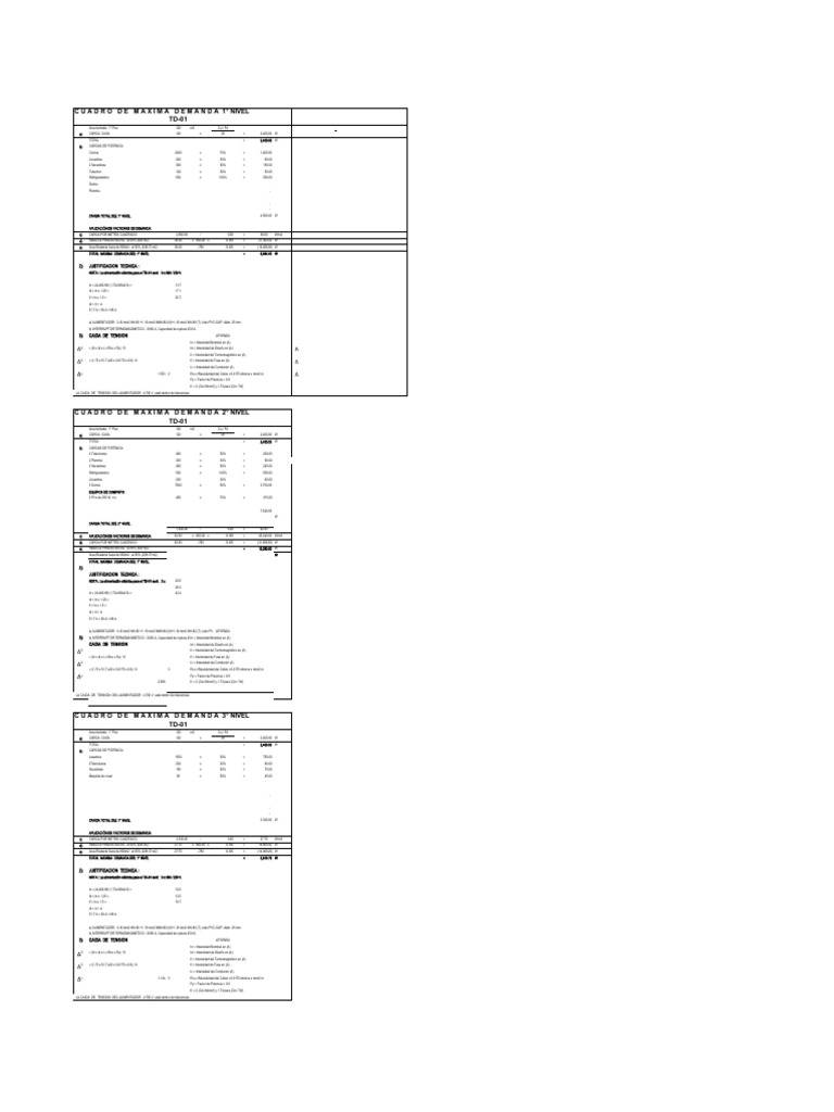 Calculo Demanda Maxima | PDF