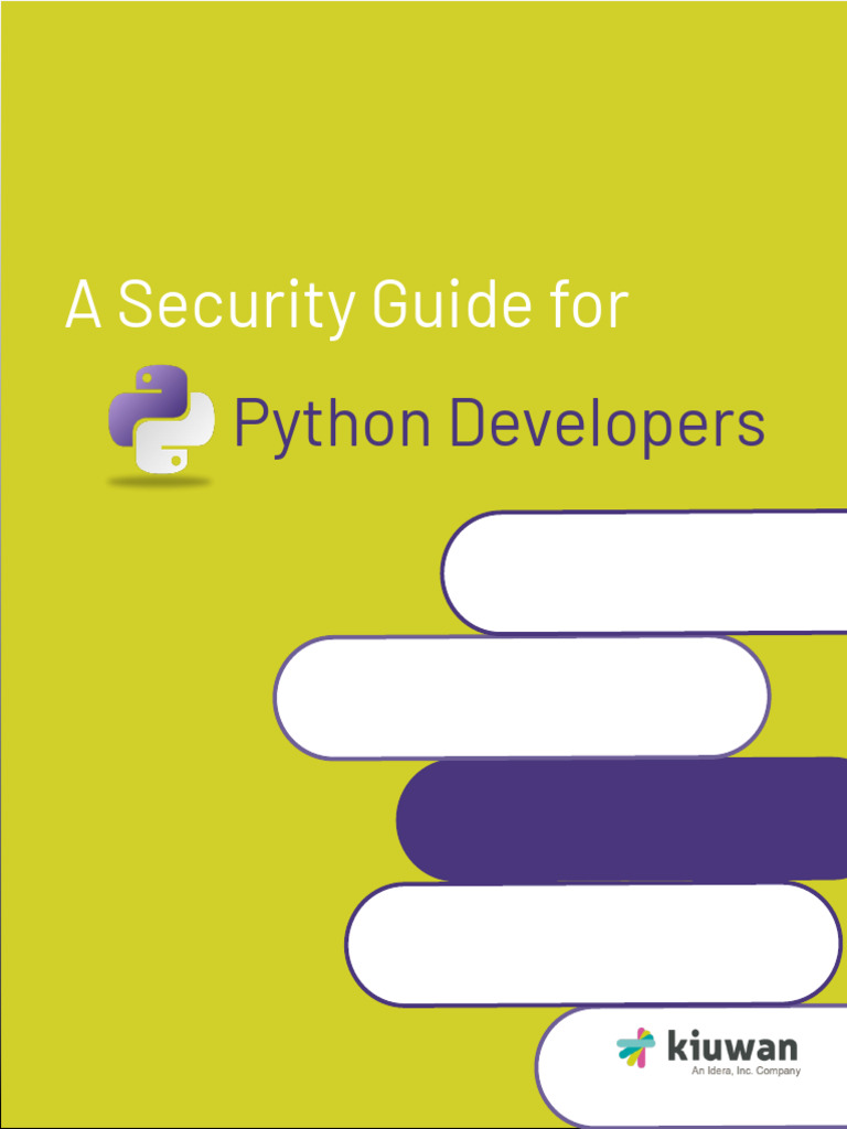 Security_Guide_for_Python_Developers | Download Free PDF | Transport ...