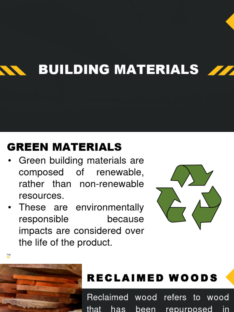 Eco-Friendly Building Materials Guide | PDF | Chlorofluorocarbon ...