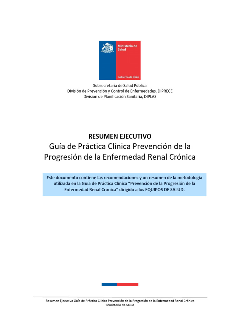 Re GPC Prev Progresion Erc v2 | PDF | Enfermedad renal crónica ...