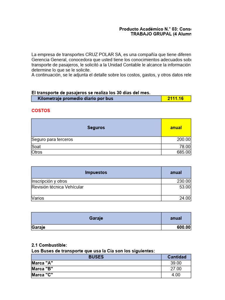 PA 3 Costos de Produccion Por Sectores Economicos | PDF | Economias