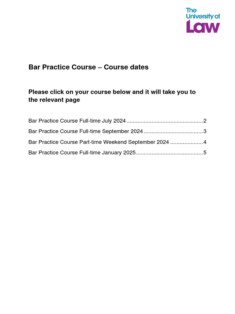 BPC Course Dates and Schedule 2025 | PDF | Qualifications | Vocational ...