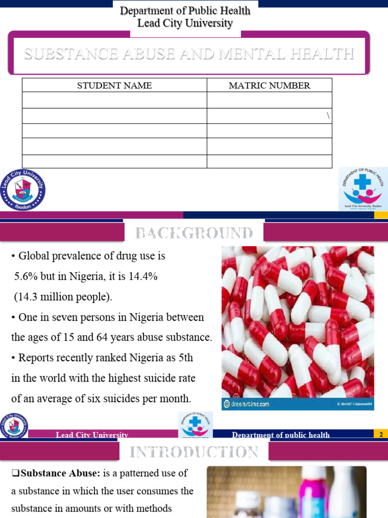 Substance Abuse and Mental Health Overview | PDF | Substance Abuse ...
