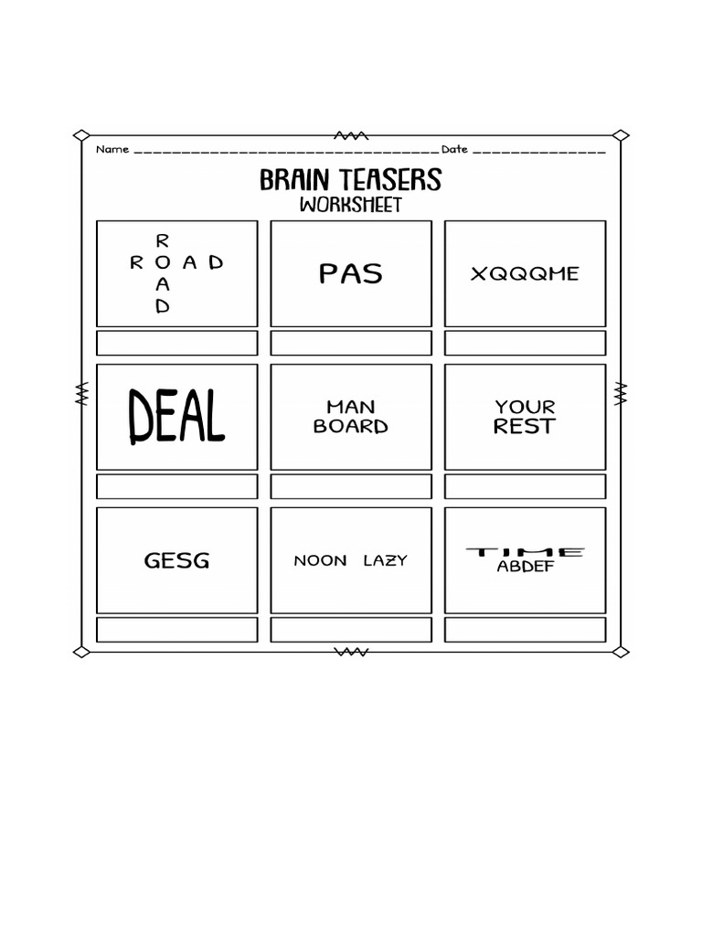 Tuna Fish Brain Teaser - 413059.png | PDF