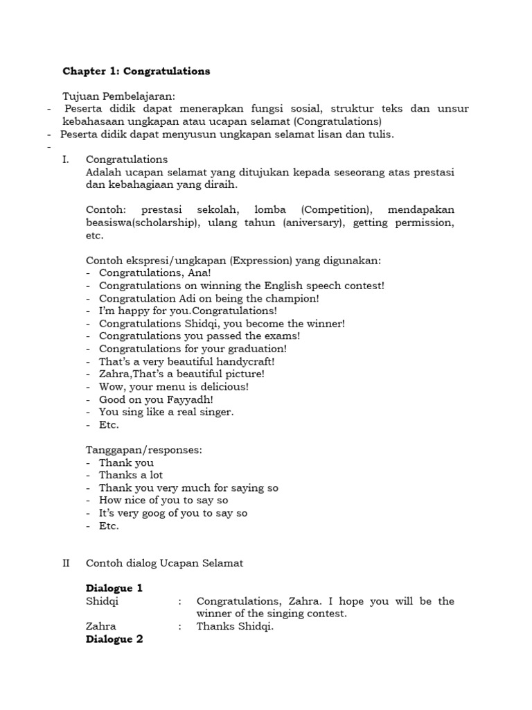 Congratulations | PDF