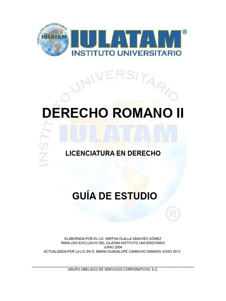 Derecho Romano Ii | PDF | Herencia | Pagos