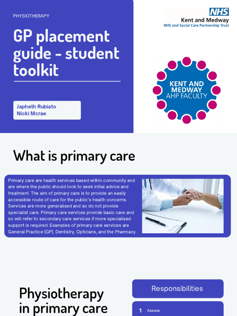 Gp-Placement-Student-Toolkit Ok | PDF | Physical Therapy | General ...