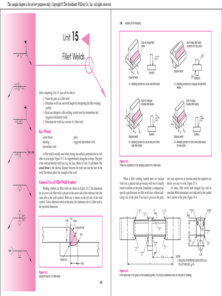 Ch15 - Fillet Welds | PDF | Welding | Construction
