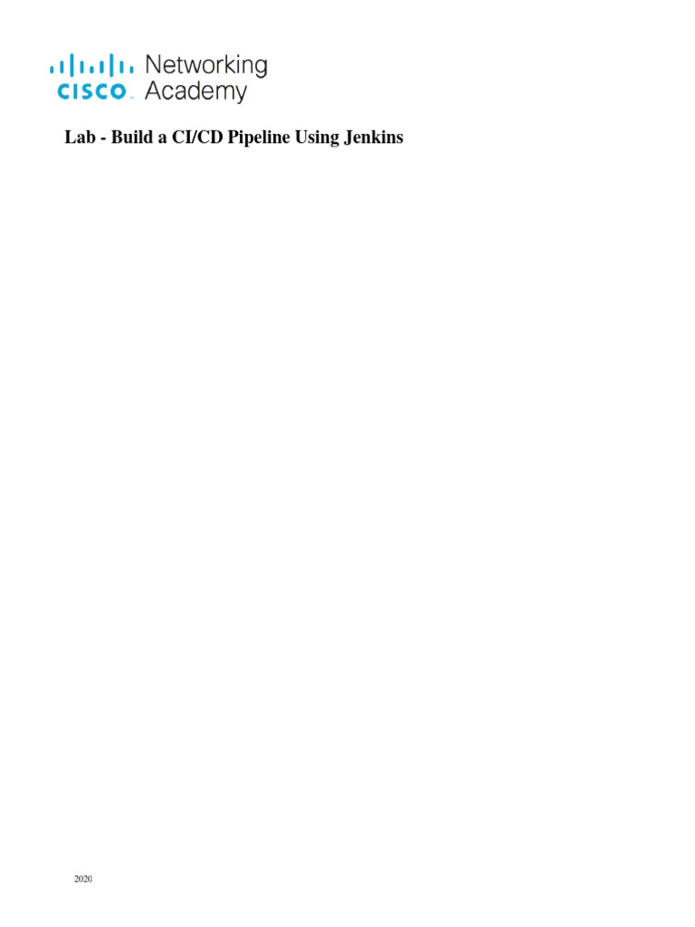 6.3.6 Lab - Build A CI-CD Pipeline Using Jenkins | PDF | Virtual Machine | Computing