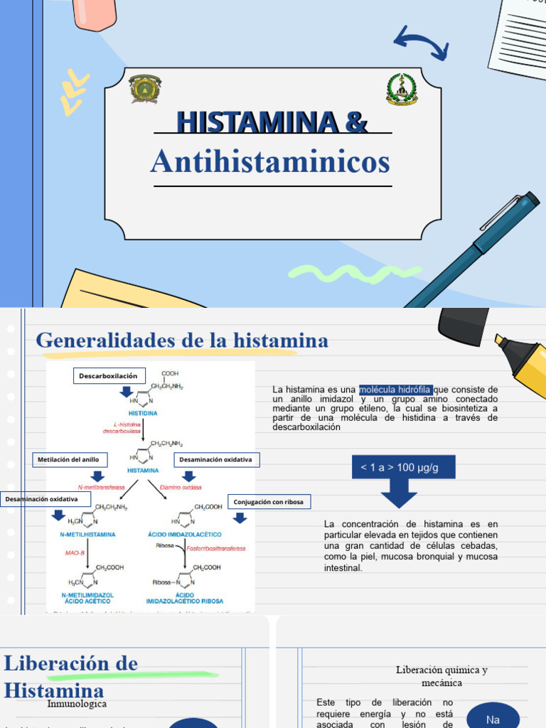 Histamina y Antihistaminicos | PDF | Drogas