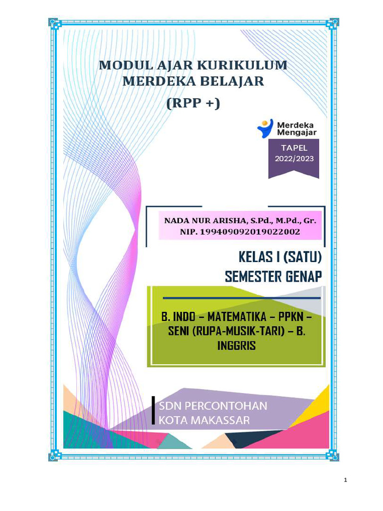 Modul Ajar KuMer Kelas 1 SMSTR 2 | PDF