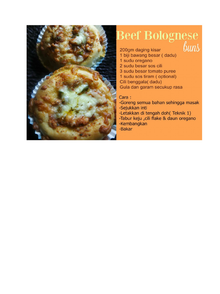 Resepi Beef Bolognese | PDF