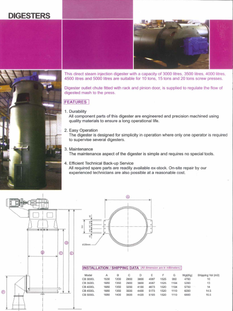 CB Digester | PDF