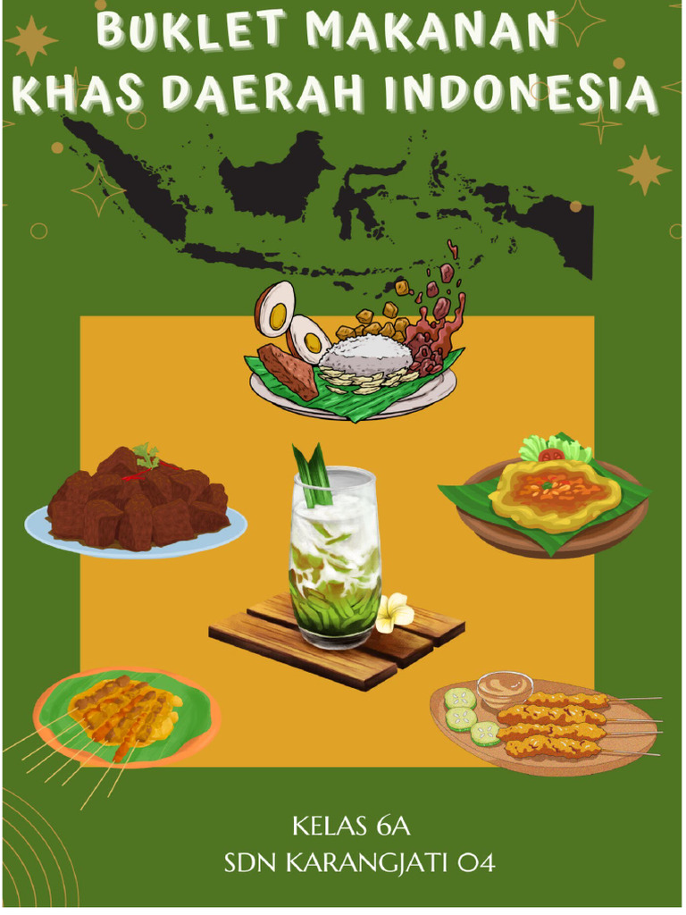 Buklet Makanan Khas Daerah Indonesia | PDF