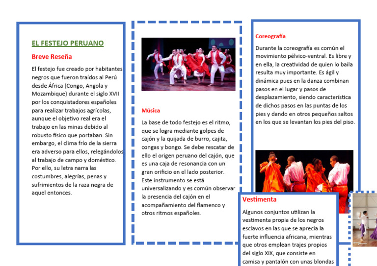 Festejo Afroperuano | Descargar gratis PDF | Las artes escénicas | Bailes