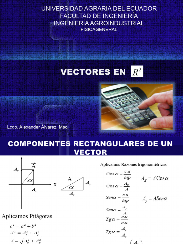 Vectores en R2 y Cardin. | PDF | Funciones trigonométricas | Vector ...