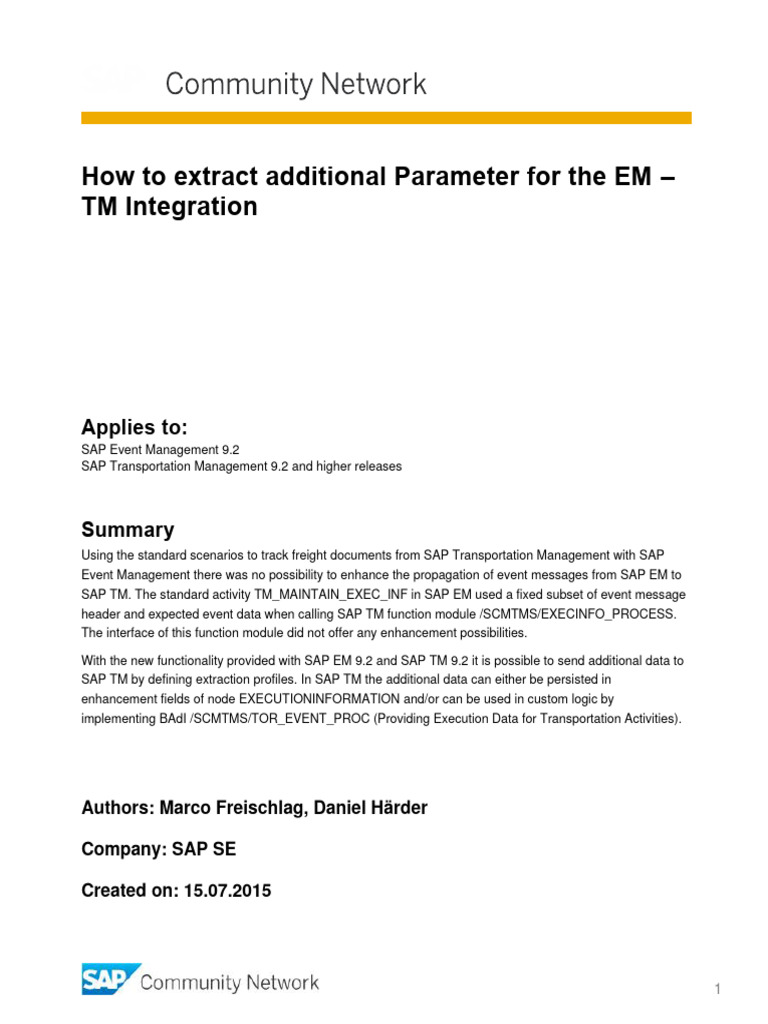 How To Extract Additional Parameter For The EM - TM Integration | PDF ...