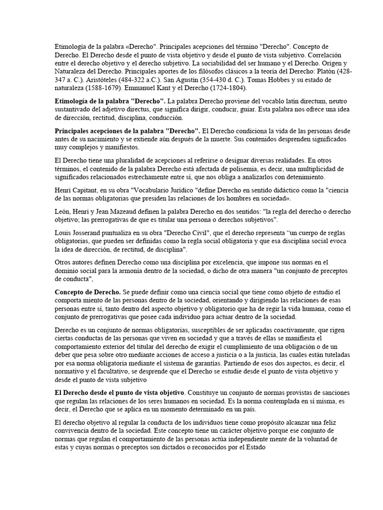 Introduccion Al Derecho Primeras 10 Paginas De Libro Pdf Derechos