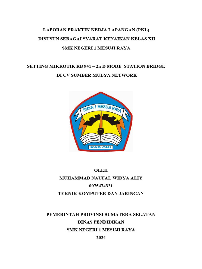 Halaman Muka Laporan - Naufal | PDF | Teknologi & Rekayasa