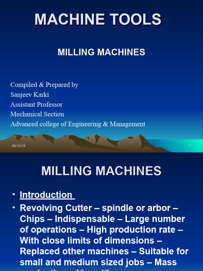 9 Milling | PDF | Gear | Industrial Processes