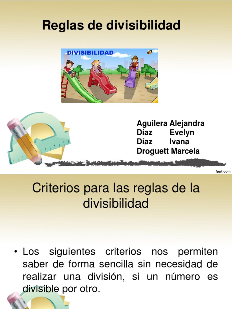 Reglas de Divisibilidad | Descargar gratis PDF | División (Matemáticas ...
