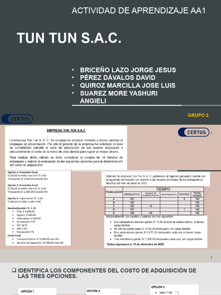 Actividad de Aprendizaje Aa1 | PDF | Finanzas y dinero