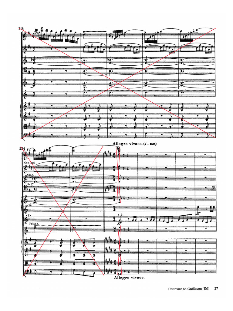 Rossini Guillaume Tell Overture | PDF