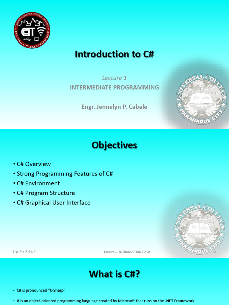 Lec 1 Introduction To C Merged | PDF | Integer (Computer Science) | C ...