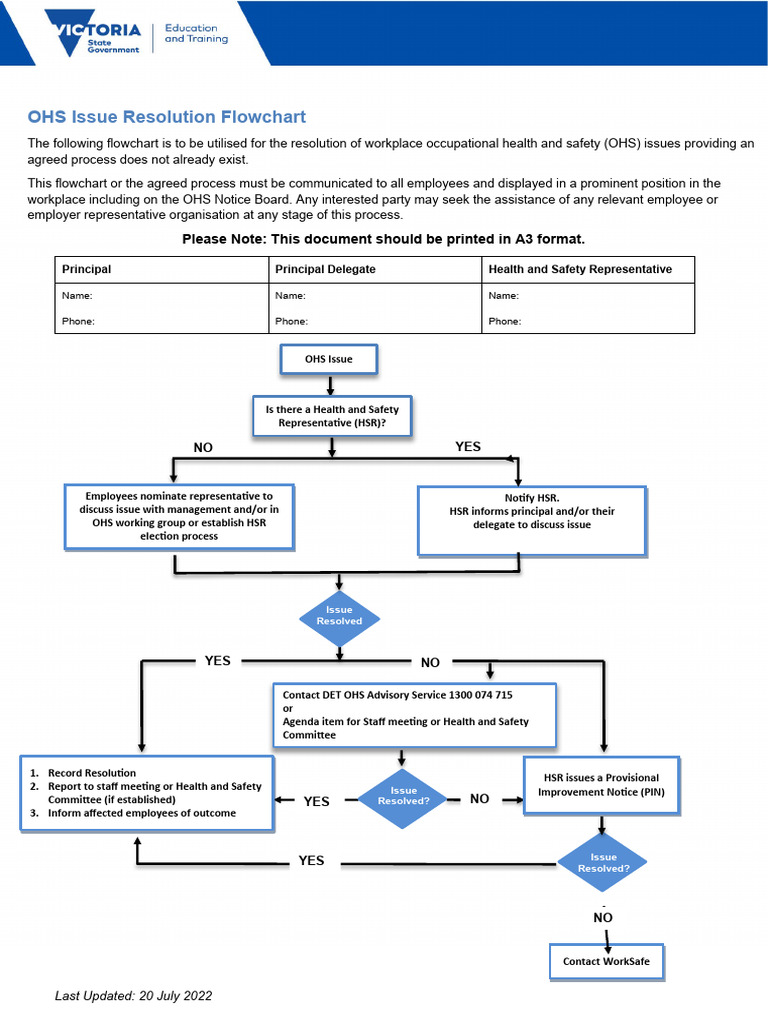 Issue Resolution Flowchart | PDF | Occupational Safety And Health ...