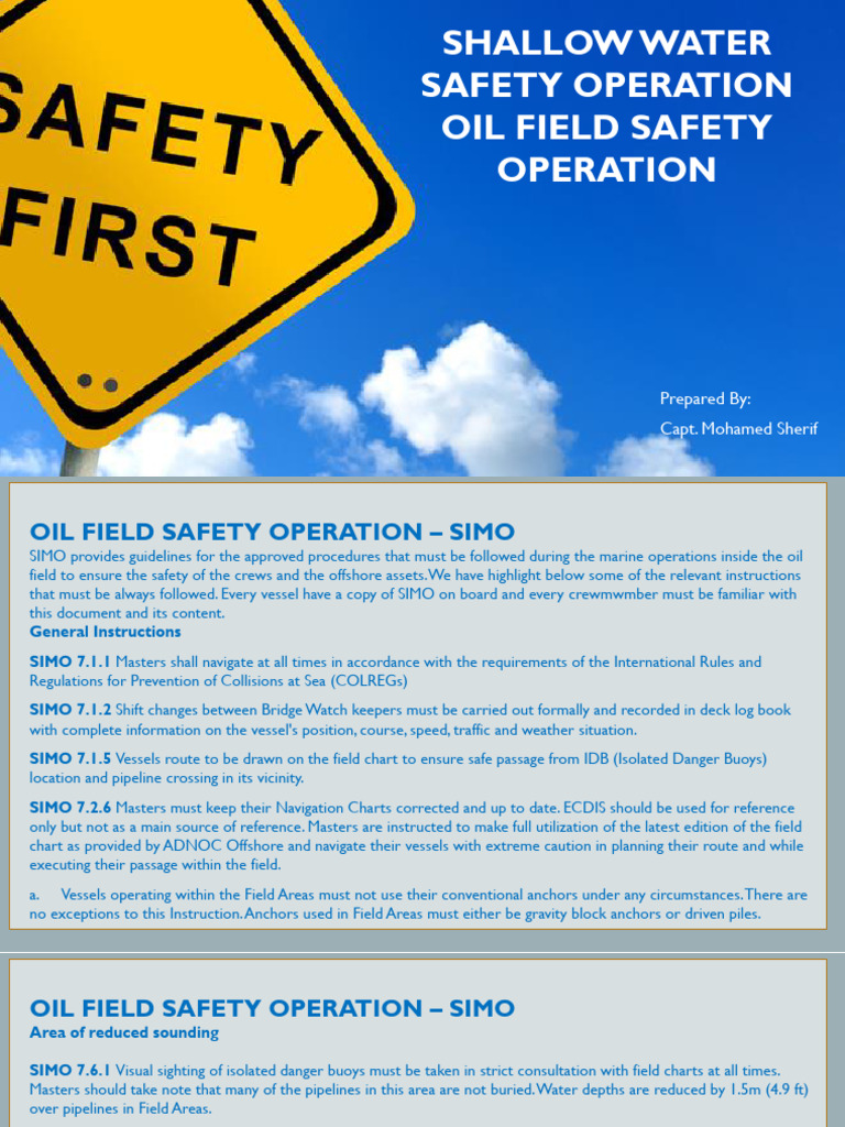 Shallow Water Safe Operation | PDF | Traffic | Anchor