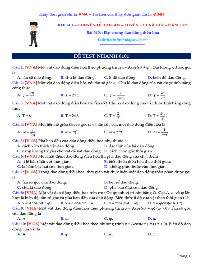 Tai Lieu - Test 0101 1713188752917 | PDF
