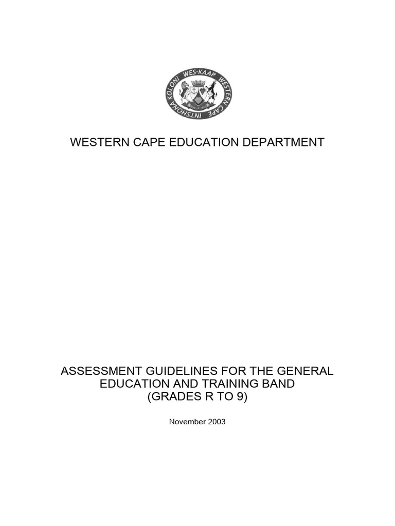 WCED Assess | PDF | Educational Assessment | Learning