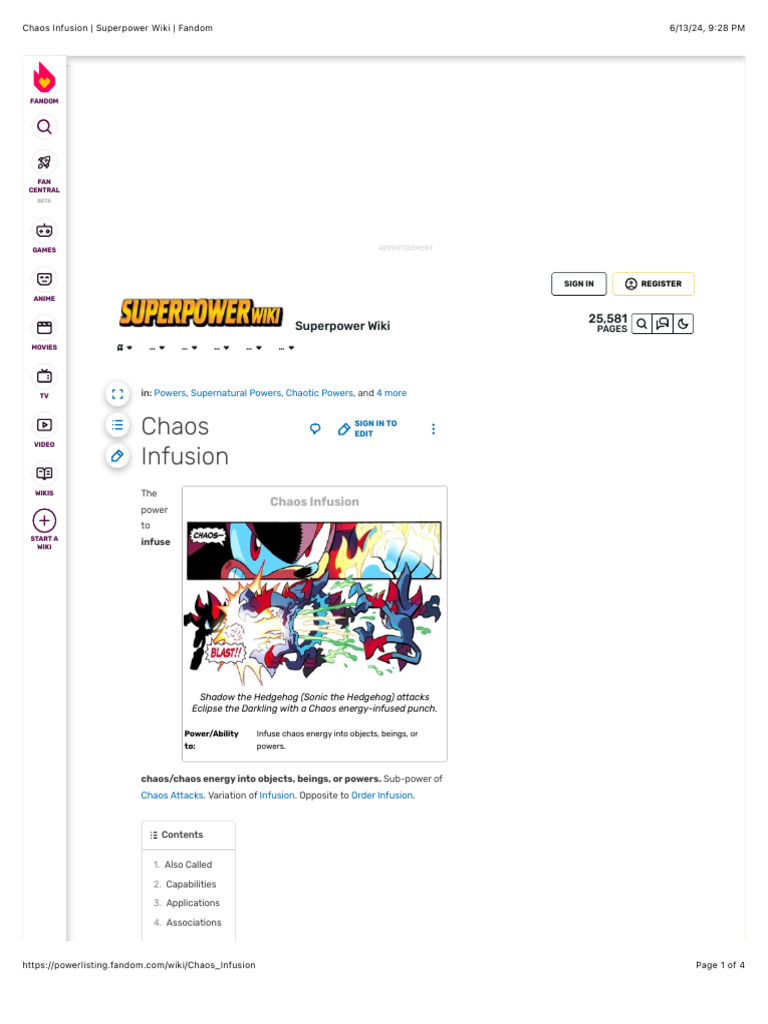 Chaos Infusion Power Explained | PDF | Wiki