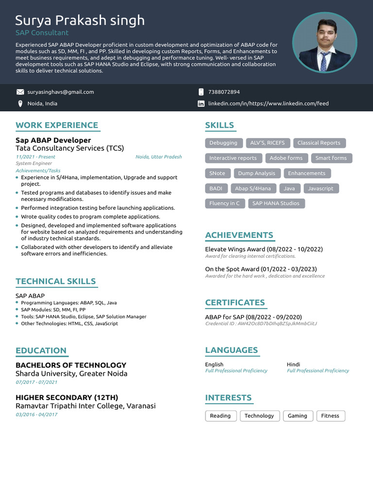 Surya's Resume | PDF | Eclipse (Software) | Debugging