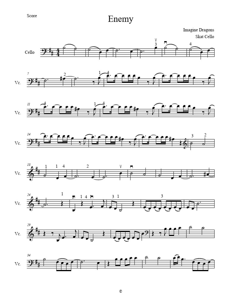 Enemy Partitura | PDF