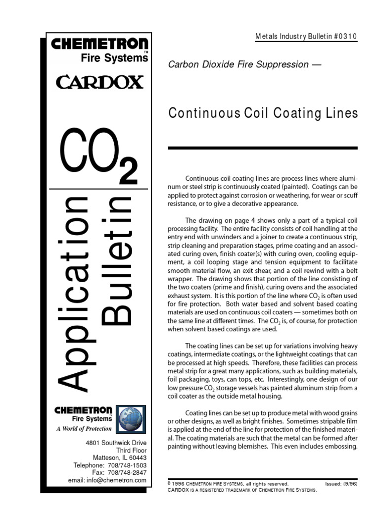 CO2 For Continuous Coil Coating Lines | PDF | Carbon Dioxide | Coating