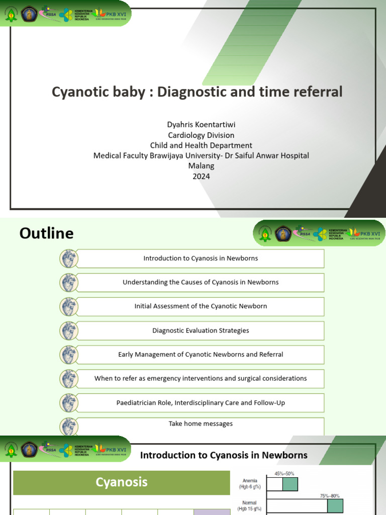 Cyanotic Baby - Diagnosis and Time Referral - PKB 2024 | PDF | Clinical ...