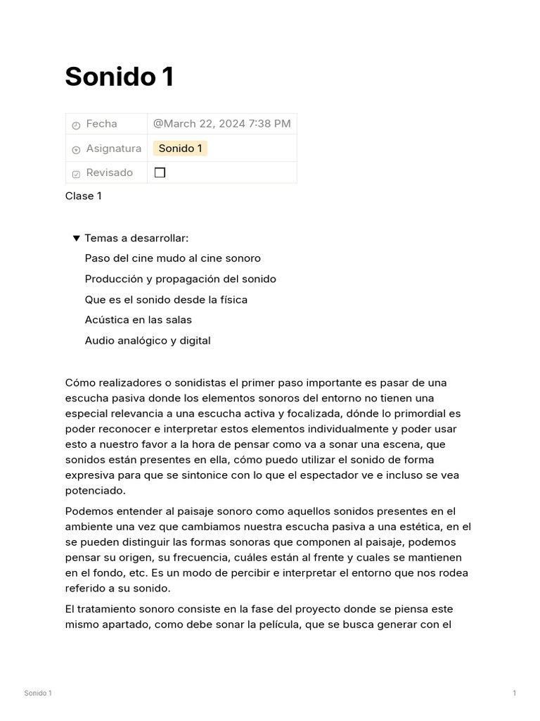 Sonido 1 | PDF | Sonido | Olas