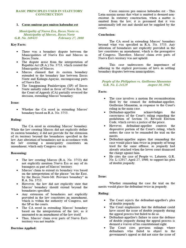 Basic-Principles-Used-in-Statutory-Construction | Download Free PDF ...