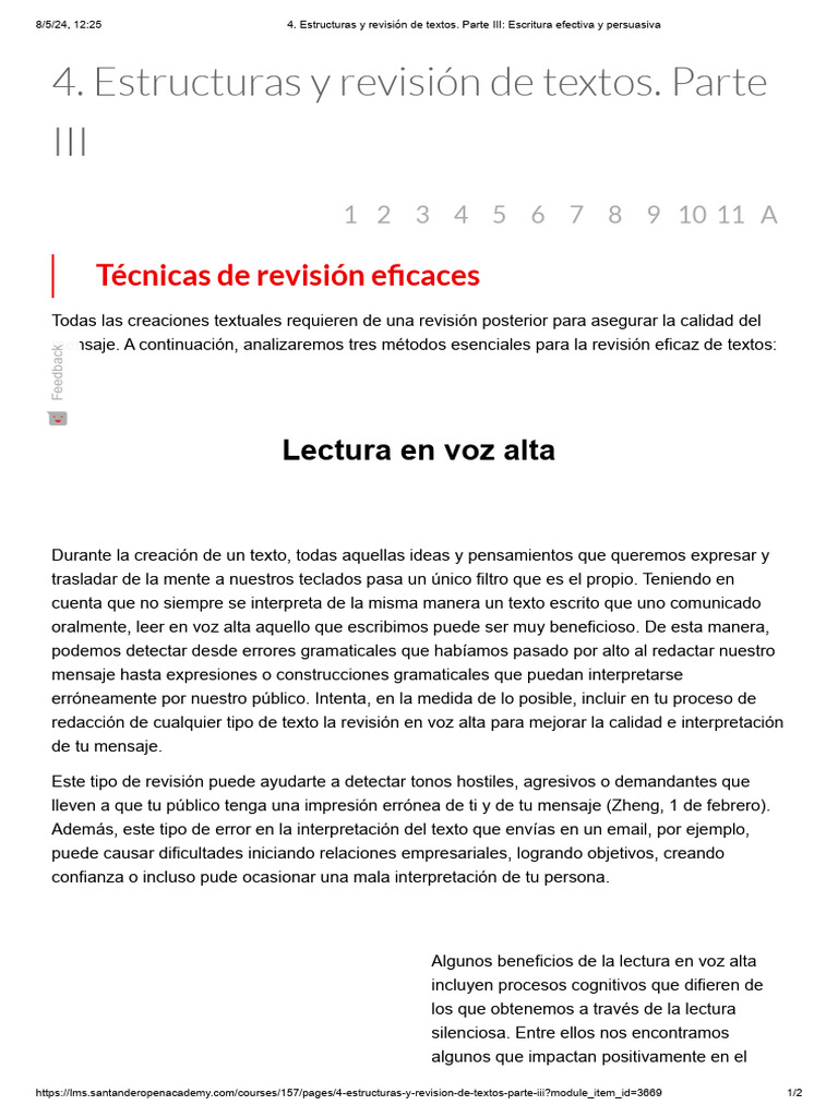 4. Estructuras y revisión de textos. Parte III_ Escritura efectiva y ...