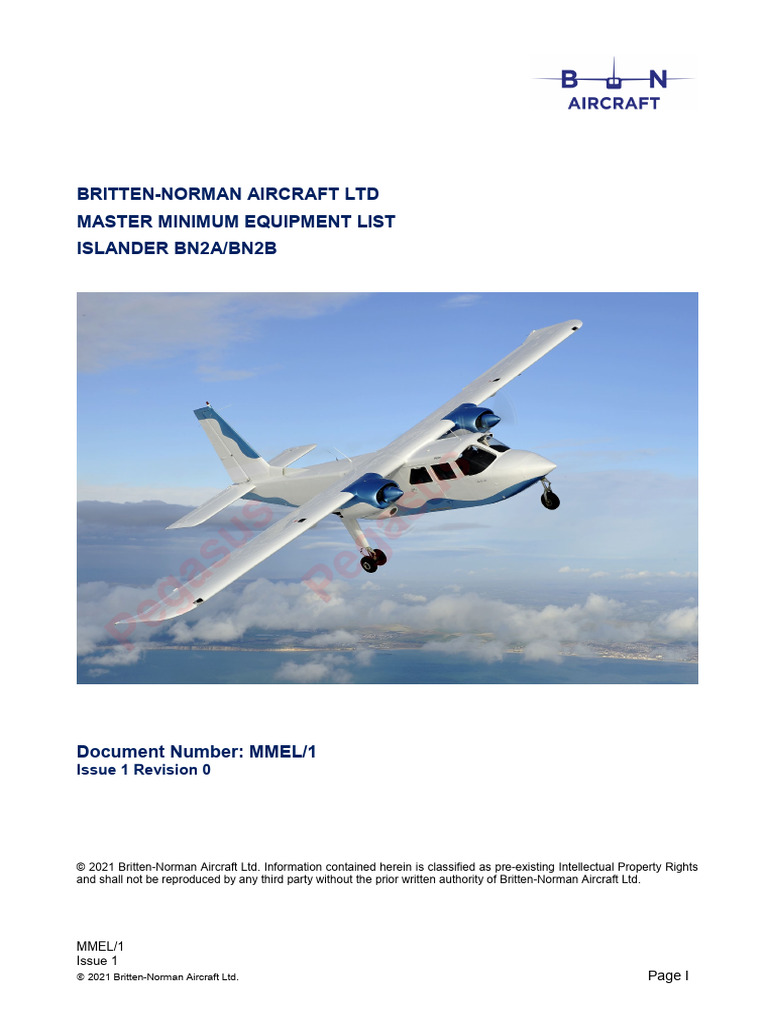 MMEL-1 Issue 1 Rev 0 | PDF | Transport | Aerospace