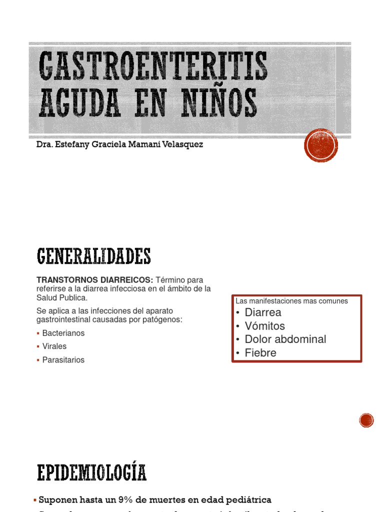 Gastroenteritis Aguda | PDF | Diarrea | Causas de la muerte