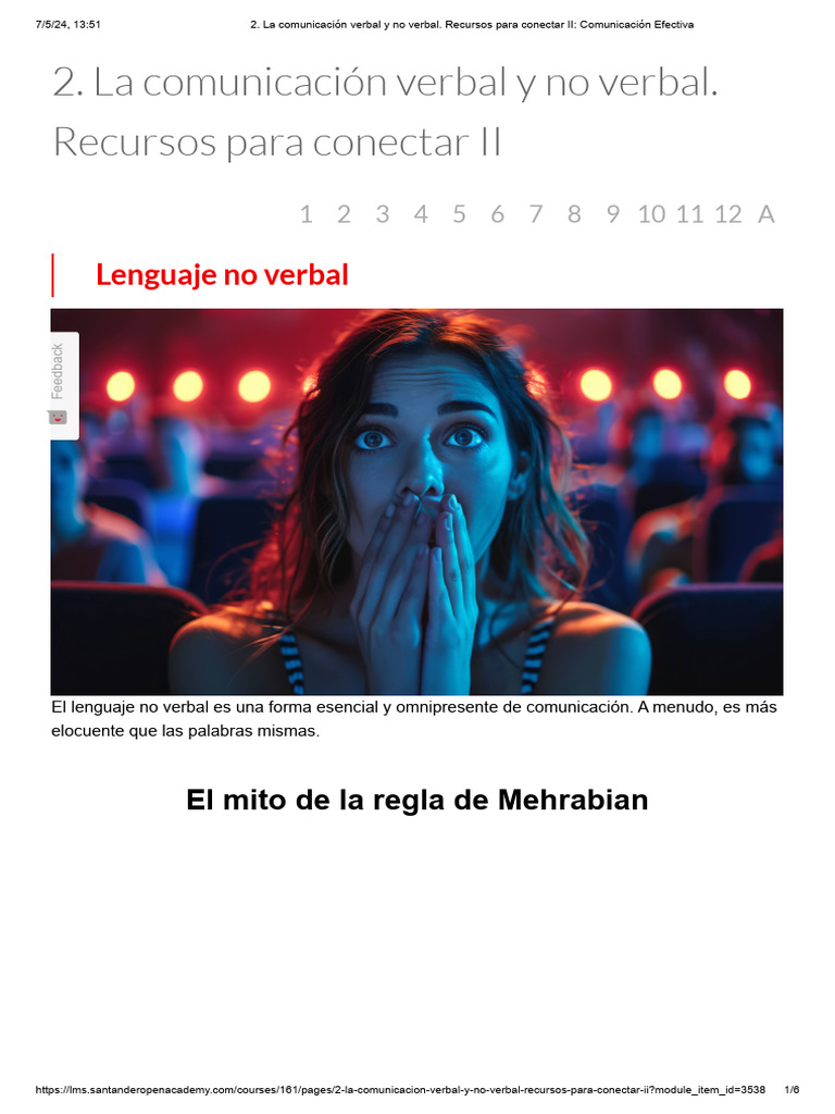 La Comunicación Verbal y No Verbal. Recursos para Conectar II ...