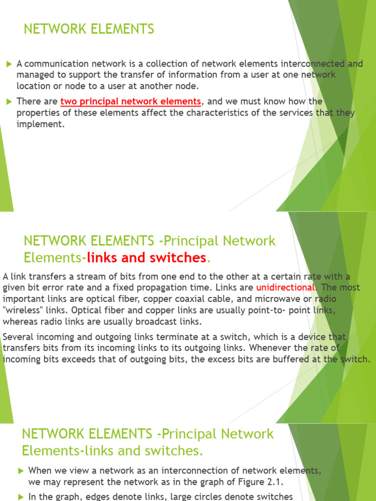 Network Elements, Mechanisms | PDF | Computer Network | Multiplexing