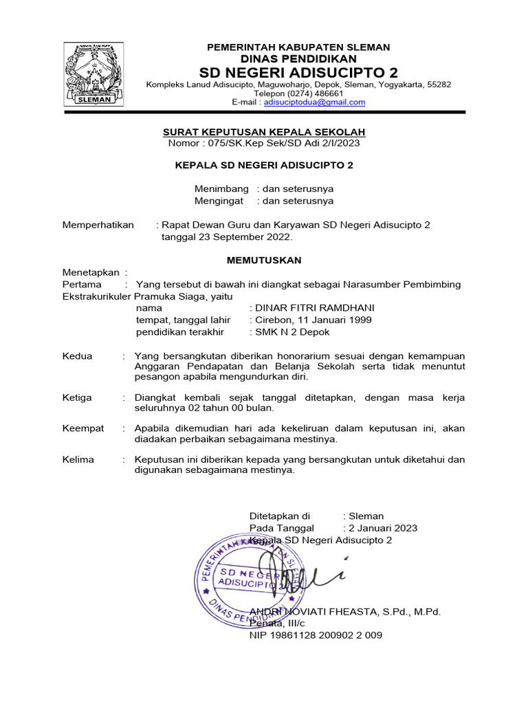 SK Pramuka | PDF