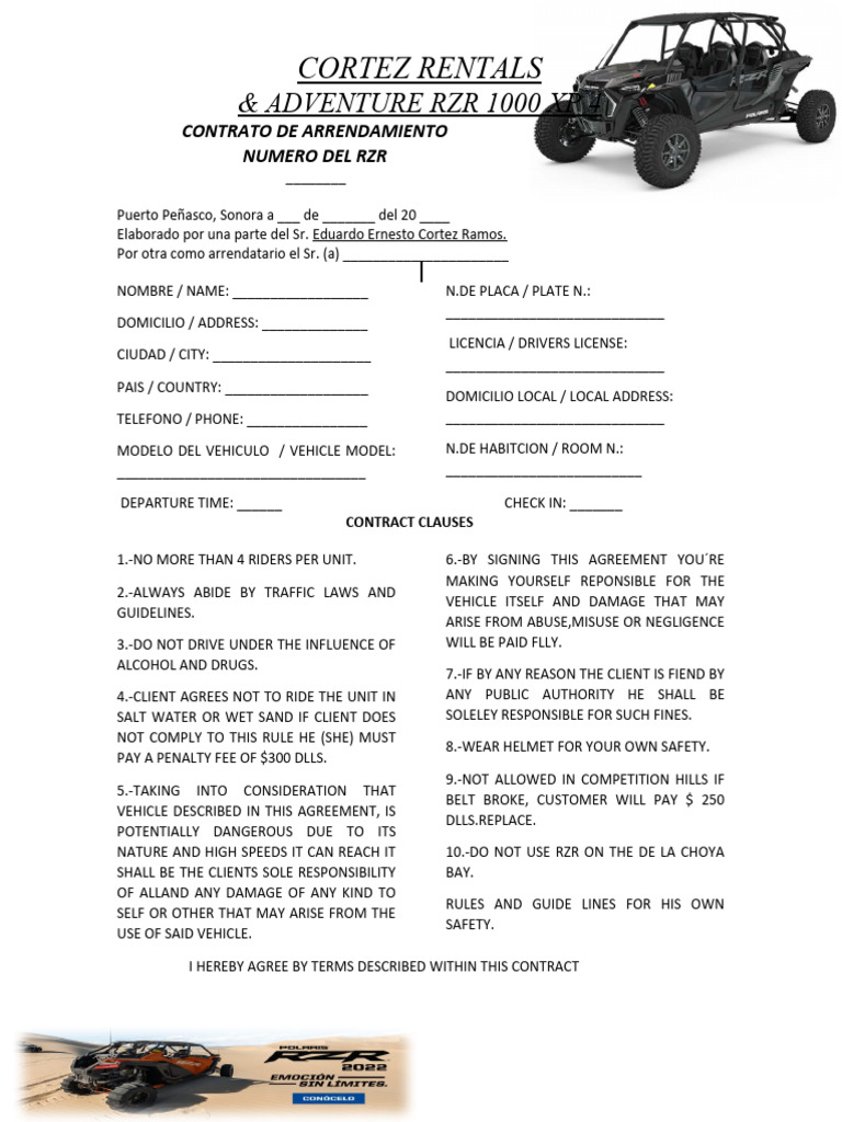 Contrato de Reizers | PDF