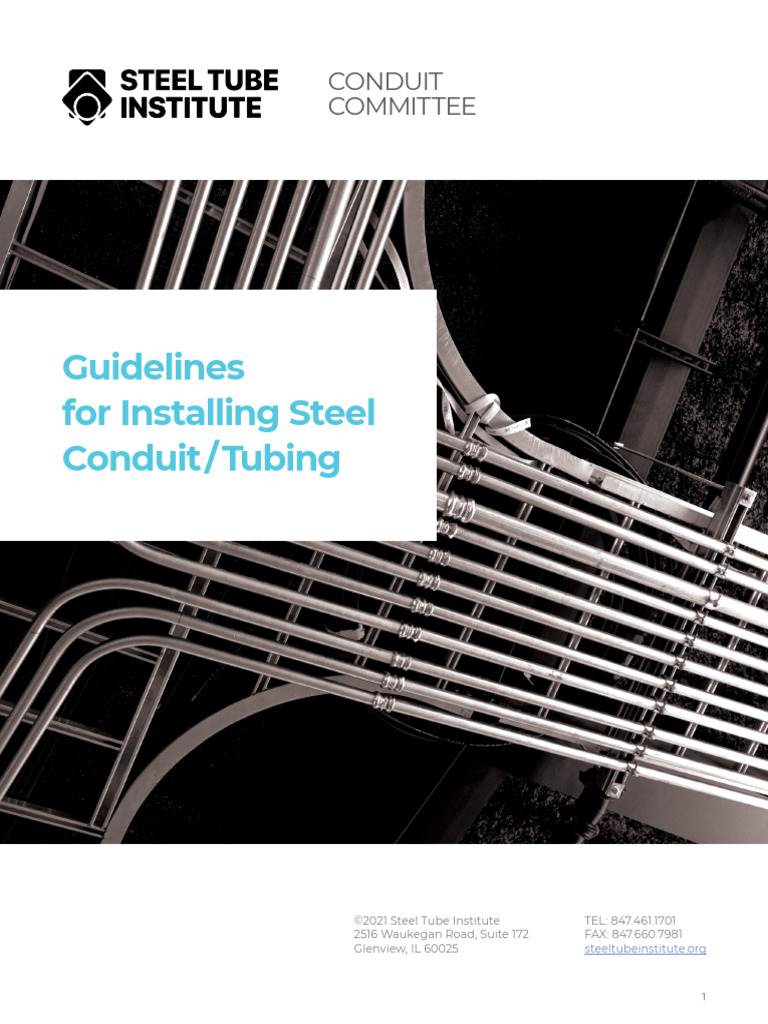 Steel Conduit Installation Guide | PDF | Pipe (Fluid Conveyance ...