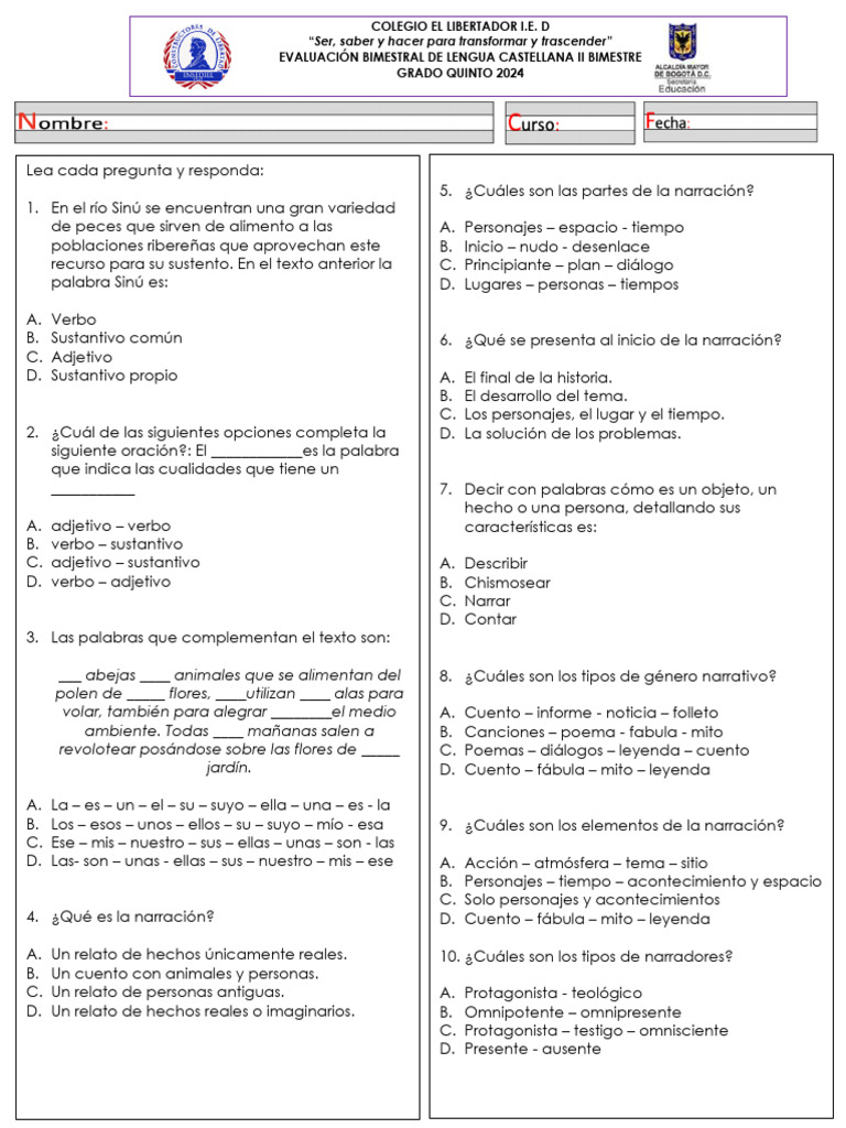 Esp. Ii Bim | PDF | Narración | Cuentos