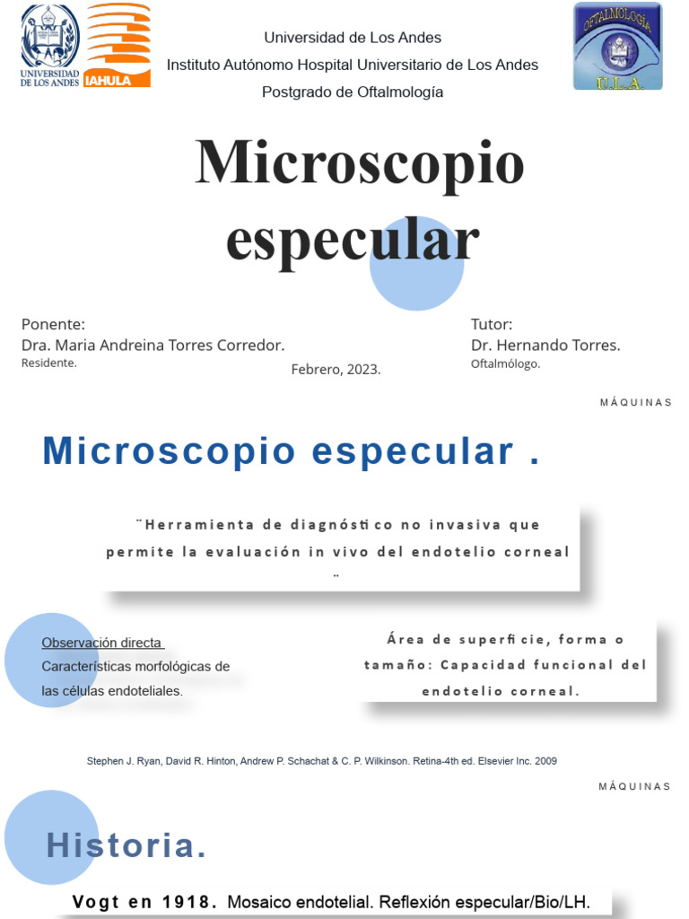 Microscopia Especular | PDF | Medicina CLINICA | Oftalmología